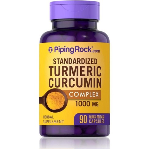 Piping Rock Standardized Turmeric Curcumin Complex 1000 Mg | 90 ...