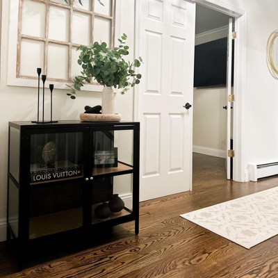 30" Crystal Cove Glass Cabinet Black - Threshold™ Designed With Studio ...