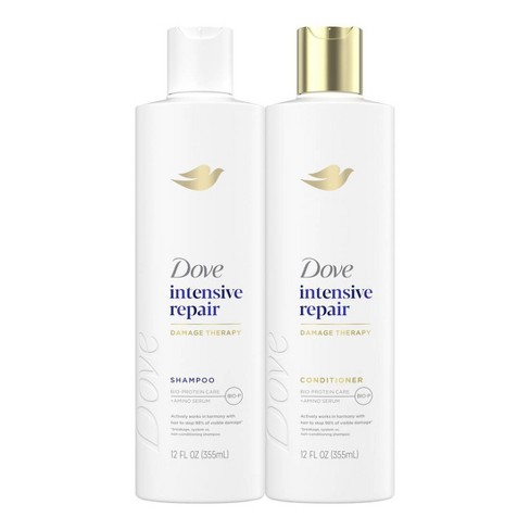 Dove Beauty Intensive Repair Shampoo Conditioner Set For Damaged Hair 12 Fl Oz 2ct Target
