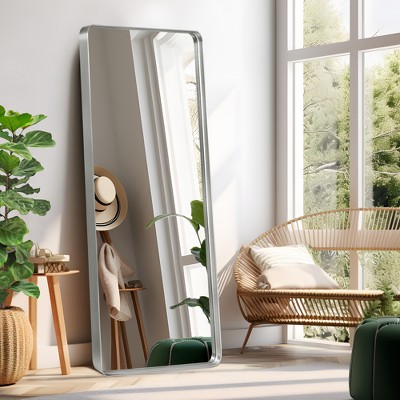 Wall Mount Mirrors 56 X 21 Inch Full Length Mirror - Aluminum Frame ...