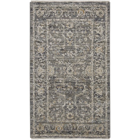 Nourison Nyle Bohemian Vintage Indoor Rug Slate Multicolor 2'6" X 4'6 ...