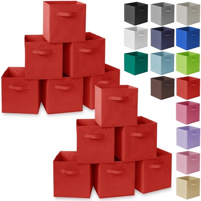 Casafield Set Of 6 Collapsible Fabric Storage Cube Bins - 11" Foldable ...