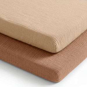 Comfy Cubs Muslin Cotton Bassinet Sheets - Soft, Breathable 100% Cotton ...