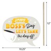 Big Dot Of Happiness Funny Happy Boss's Day - Best Boss Ever Photo ...