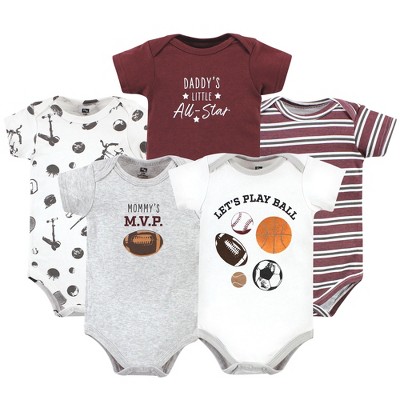 Hudson Baby Cotton Bodysuits, Ball, 9-12 Months : Target
