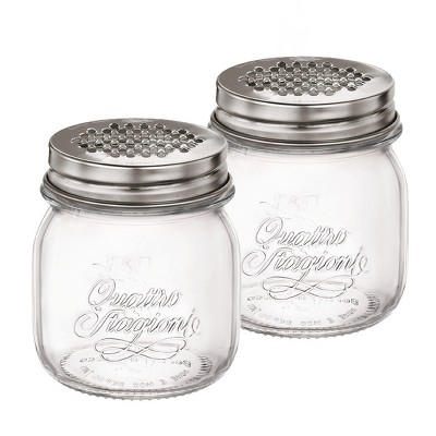 Bormioli Rocco Quattro Stagioni Set Of 12 Clear Airtight Mason Jars ...