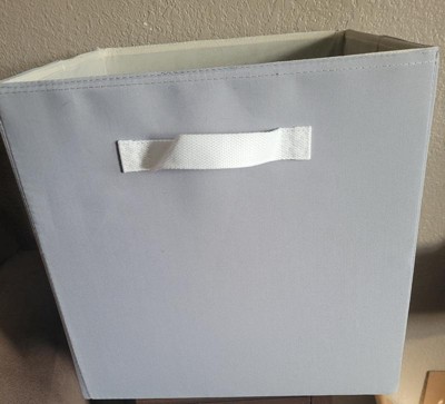 Tufted Canvas 13"x13" Storage Cube - Cloud Island™ Gray/cream : Target