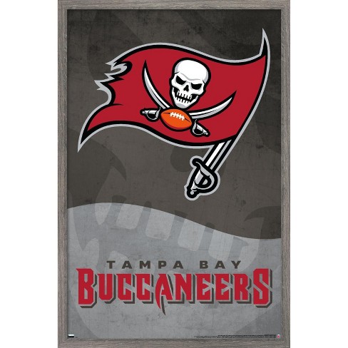Trends International Nfl Tampa Bay Buccaneers - Logo 20 Framed Wall ...