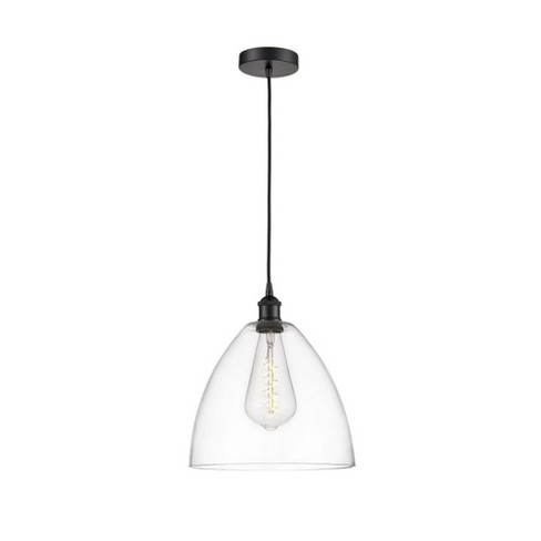 Innovations Lighting Edison Dome 1 - Light Pendant In Matte Black : Target