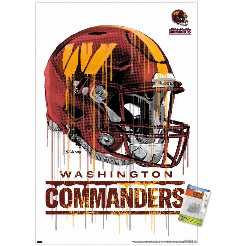 Trends International Nfl Washington Commanders - Drip Helmet 22 ...