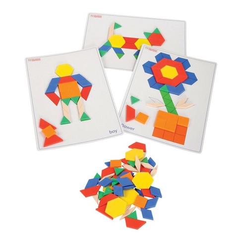 Kaplan Early Learning Pattern Blocks And Picture Cards Set : Target
