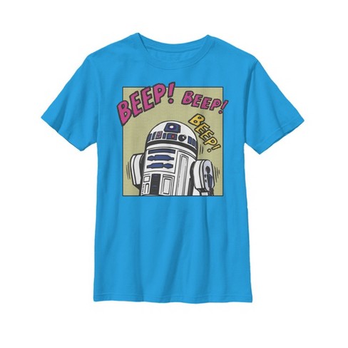Boy's Star Wars R2-d2 Beep T-shirt - Turquoise - Medium : Target