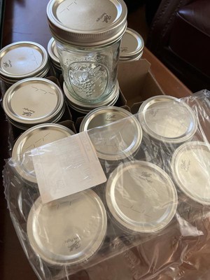 Ball 16oz 12pk Glass Wide Mouth Mason Jar With Lid And Band : Target