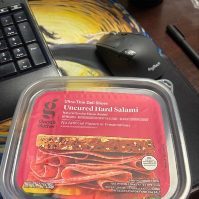 Uncured Hard Salami Ultra-thin Deli Slices - 7oz - Good & Gather™ : Target