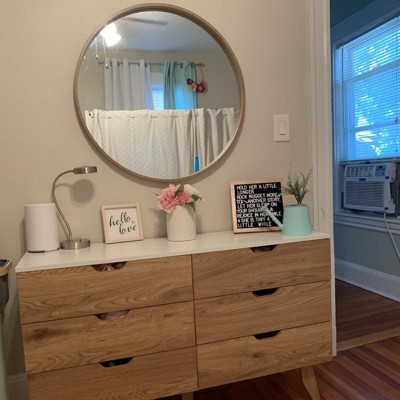 Round Wood Framed Wall Mirror - Hearth & Hand™ With Magnolia : Target