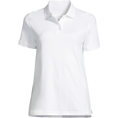 Lands' End School Uniform Women's Tall Short Sleeve Interlock Polo ...
