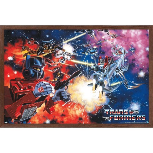 Trends International Hasbro Transformers - 1984 Key Art Framed Wall ...