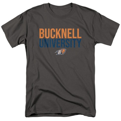 Bucknell University Official Stacked Adult T-shirt, Charcoal, 5x-large ...