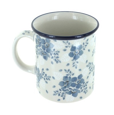 Blue Rose Polish Pottery Blue Fleur Small Coffee Mug : Target