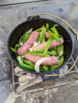 Megachef 5 Piece Pre-seasoned Cast Iron Kitchen Cookware Set : Target