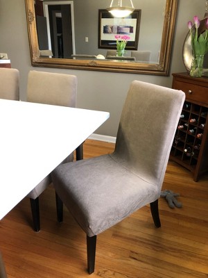 Stretch Pique Short Dining Room Chair Slipcover - Sure Fit : Target