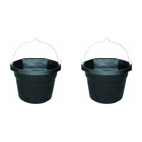 Farm Innovators Rubber 3 Gallon Flat Back Heated Bucket With Metal ...