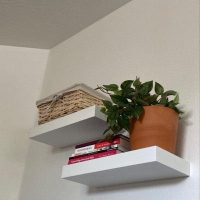 Set Of 2 16" Wood Ledge Wall Shelf - Threshold™ : Target