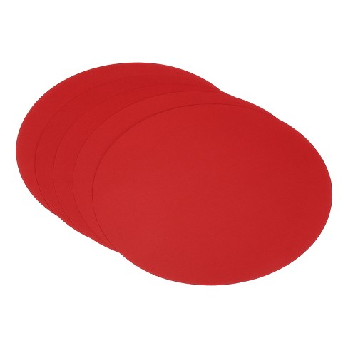 Unique Bargains Round Cardboard Kraft Paper 25 Pcs Red 9.8-inch : Target