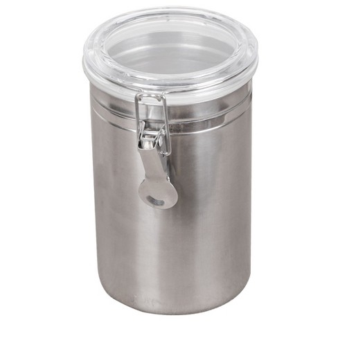 Unique Bargains Kitchen Counter Stainless Steel Airtight Canister With ...