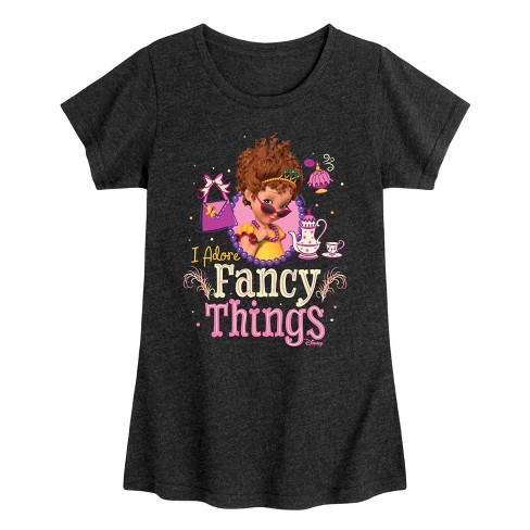 Girls' Fancy Nancy I Adore Fancy Things Fitted Short Sleeve Graphic T ...