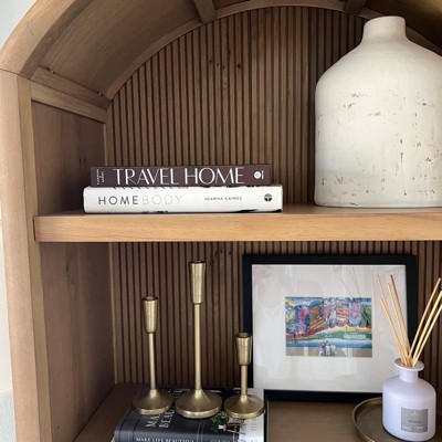 Grooved Wood Arch Bookcase - Black - Hearth & Hand™ With Magnolia: 5 ...