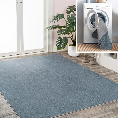 Jonathan Y Twyla Classic Solid Low-pile Machine-washable Blue 8 Ft. X ...