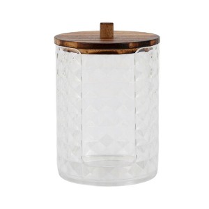 Unique Bargains Diamond-pattern Bath Canister 1 Pc : Target