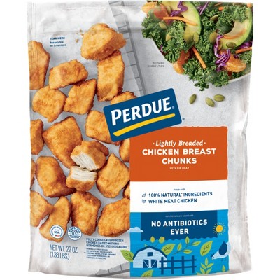 Perdue Lightly Breaded Chicken Breast Chunks - Frozen - 22oz : Target