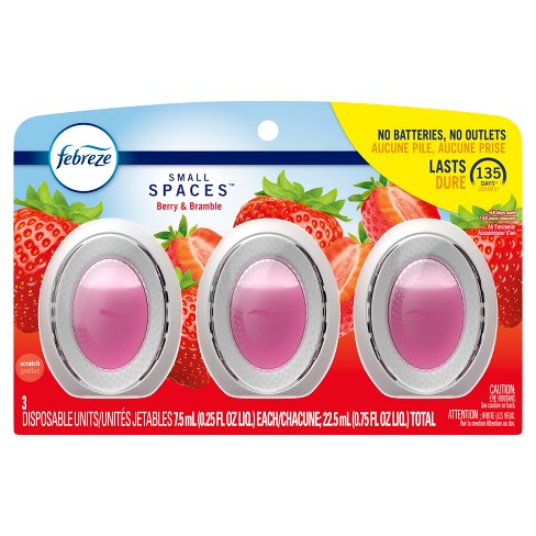 Febreze Small Spaces Air Freshener - Berry & Bramble - 2.25 Fl Oz/3pk ...
