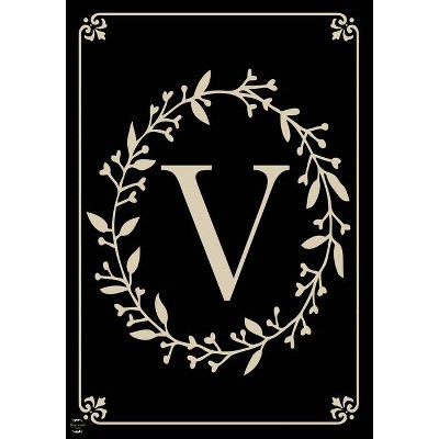 Briarwood Lane Classic Monogram Letter V Garden Fl : Target