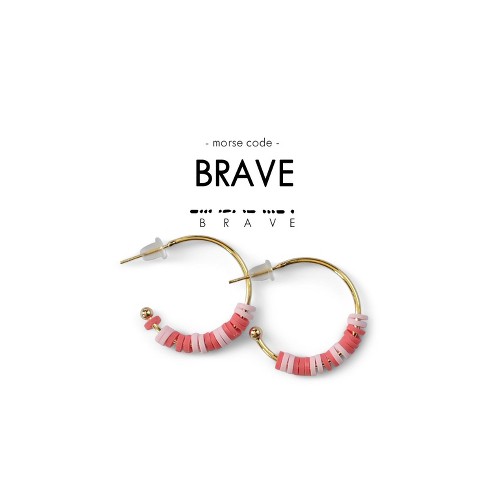 Ethic Goods Women's Morse Code Earring [brave] : Target