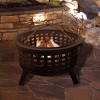 Nature Spring Round Outdoor Steel Fire Pit For Patios And Backyards ...
