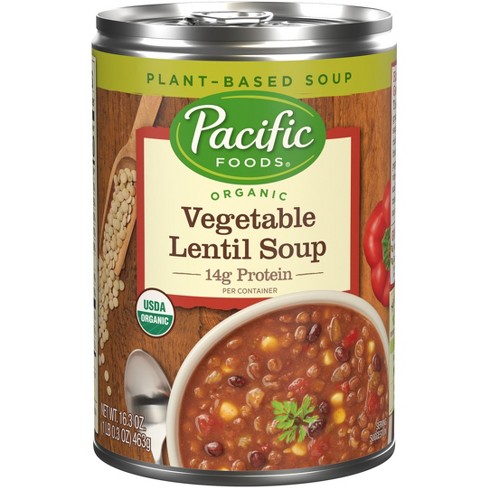 Pacific Foods Organic Plant Based Vegetable Lentil & Roasted Red Pepper ...