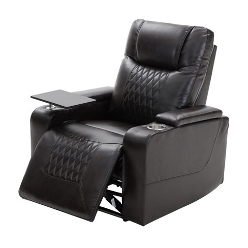 Power Motion Recliner With Usb Charging Port Black -modernluxe : Target