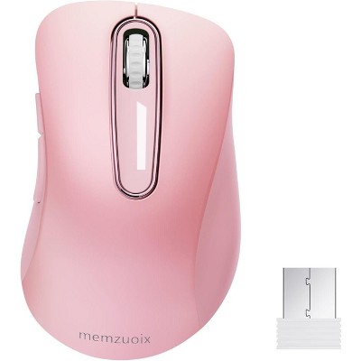 Memzuoix Wireless Mouse-pink + Large Mouse Pad Led Rgb Light : Target
