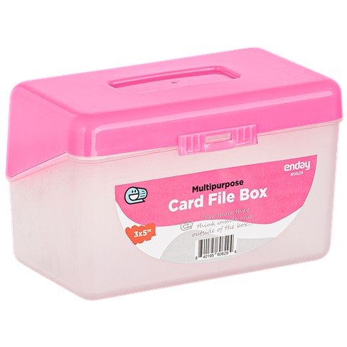 Enday 3" X 5" Index Card File Box : Target