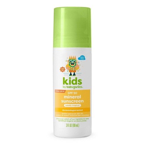 Babyganics Kids' Sunscreen Roller Ball - Spf 50 - 3 Fl Oz : Target