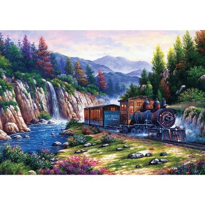 Heidi Art Puzzle Train Following The River 1000 Piece Jigsaw Puzzle ...