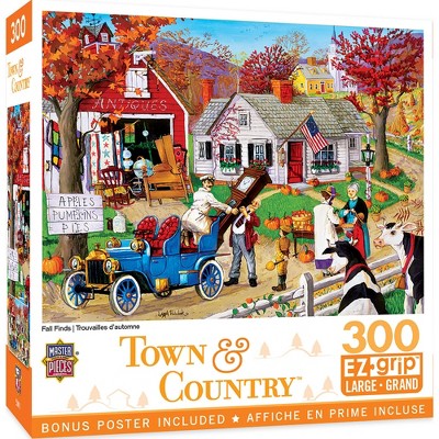 Masterpieces 300 Piece Ez Grip Jigsaw Puzzle - Fall Finds - 18"x24 ...