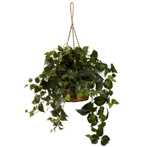 Nearly Natural Philo Hanging Basket : Target