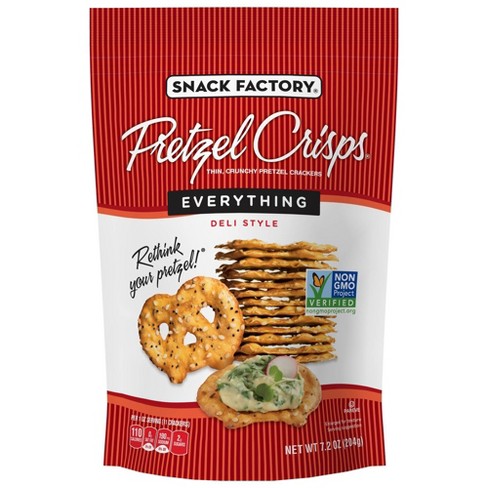 Snack Factory Everything Pretzel Crisps - 7.2oz : Target