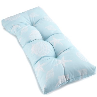The Lakeside Collection Outdoor Seat Cushions - Sterling Blue Solid ...