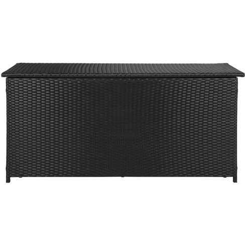 Cosima 53 Inch Wide 13 Gallon Outdoor Storage Box - Black - Safavieh ...