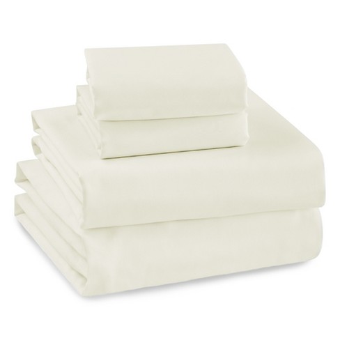 Cream 300tc Sateen Full 4pc Sheet Set - Levtex Home : Target